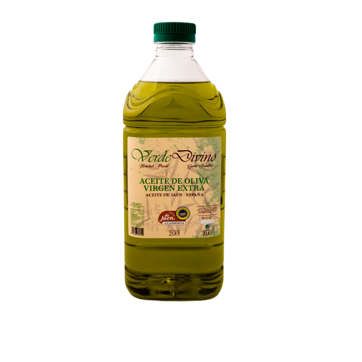 Aceite de Oliva Virgen Extra Garrafa de 2L (x6) Verde Divino